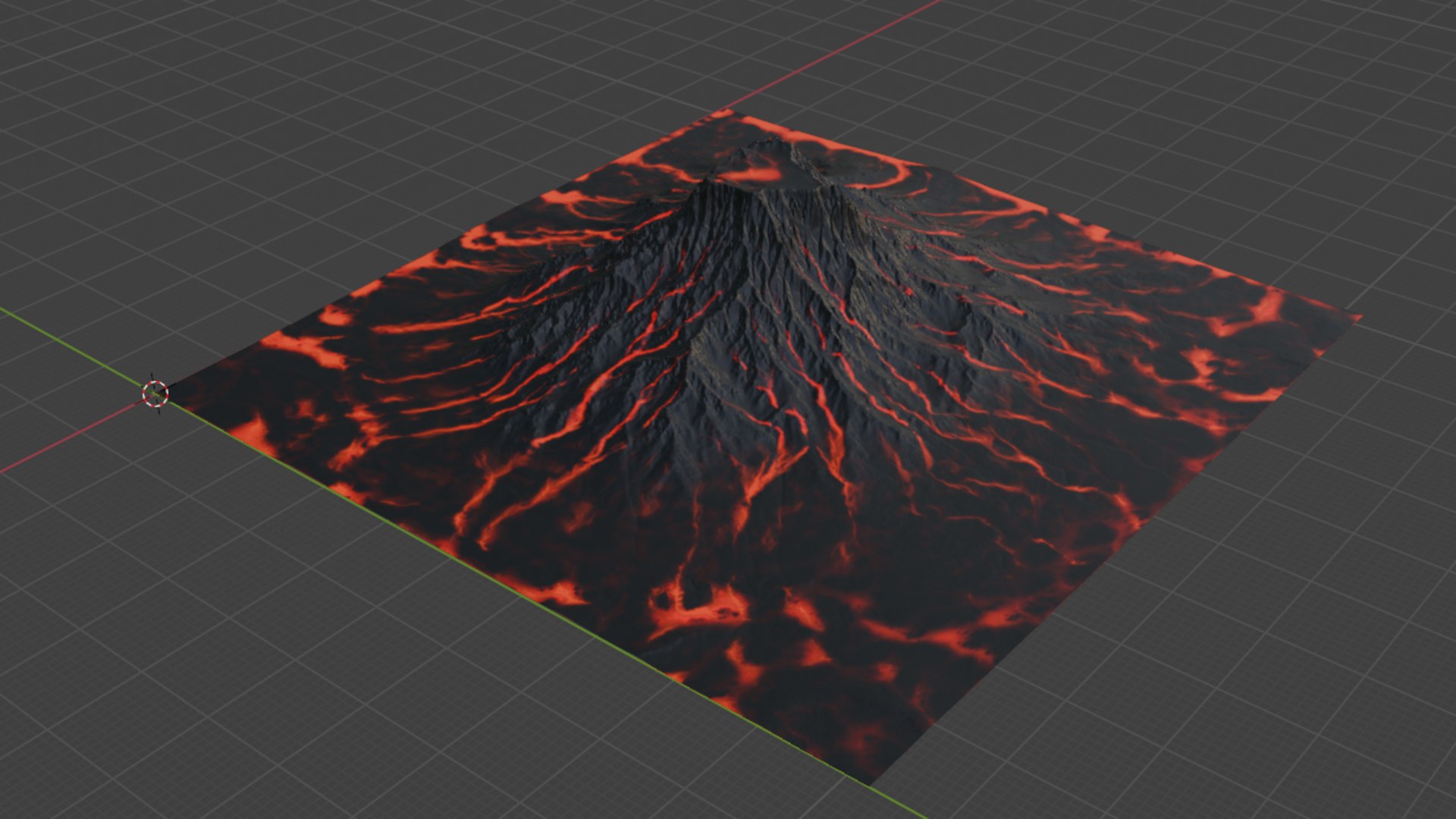 Volcano Terrain 2 3D Model - TurboSquid 2202739