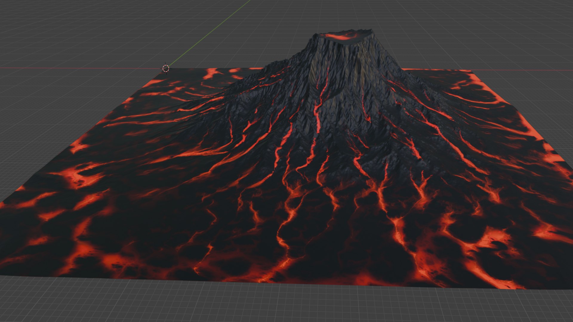 Volcano Terrain 2 3D Model - TurboSquid 2202739
