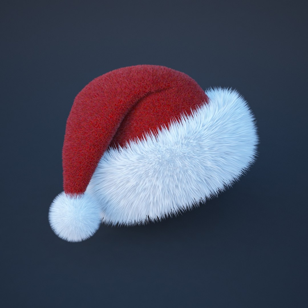 3d santa s cap
