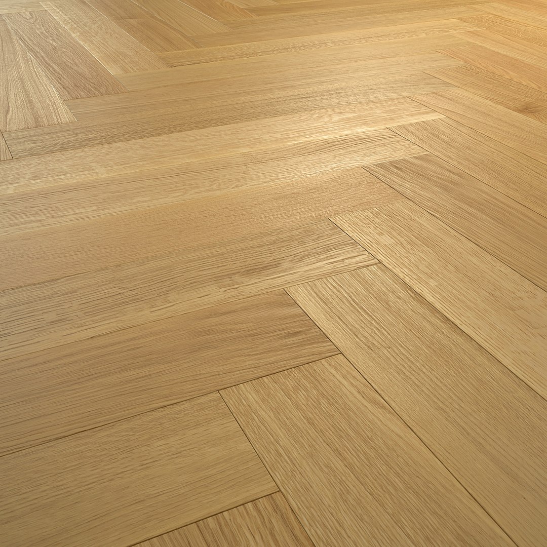 3D Herringbone Natural Oak Flooring Model - TurboSquid 2165141