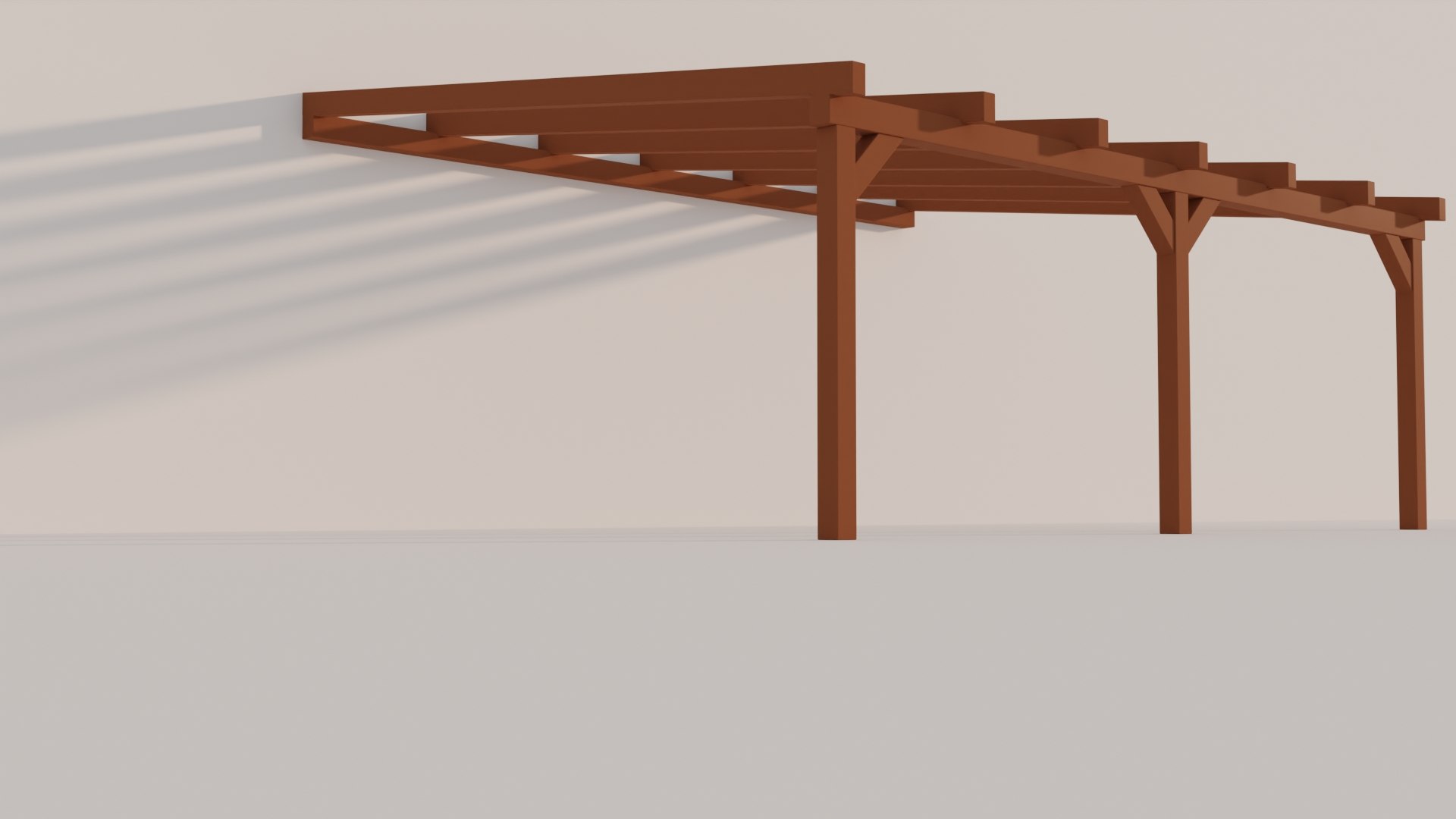 Pergola 5x6m 3D model - TurboSquid 1727138