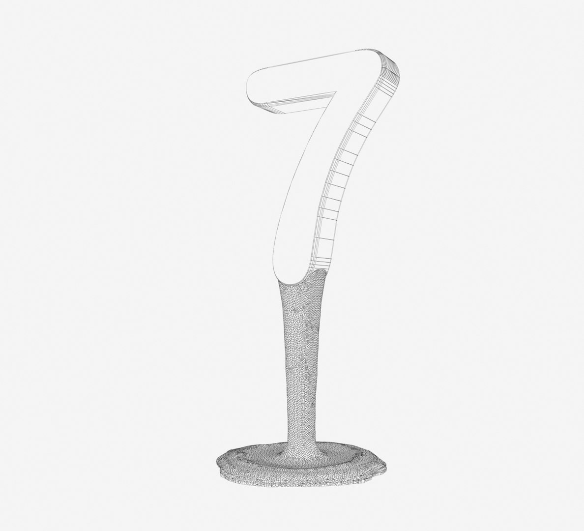 3D Model Number Seven - TurboSquid 1409300