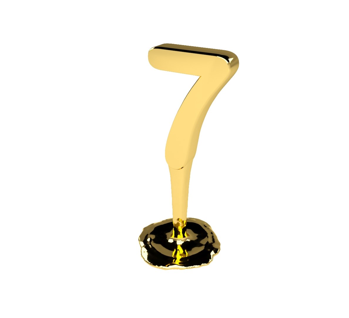 3D Model Number Seven - TurboSquid 1409300