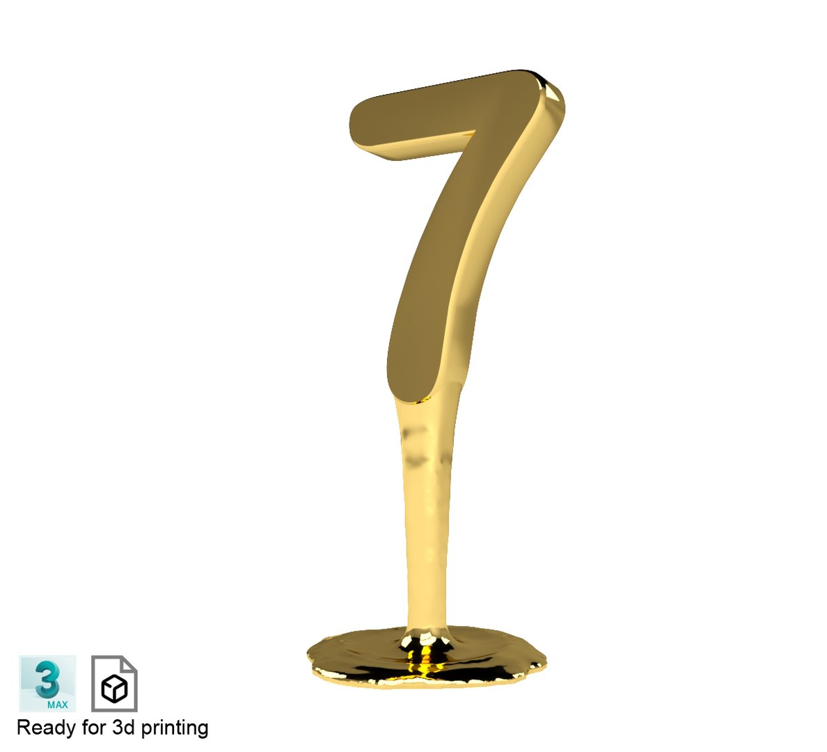 3D Model Number Seven - TurboSquid 1409300