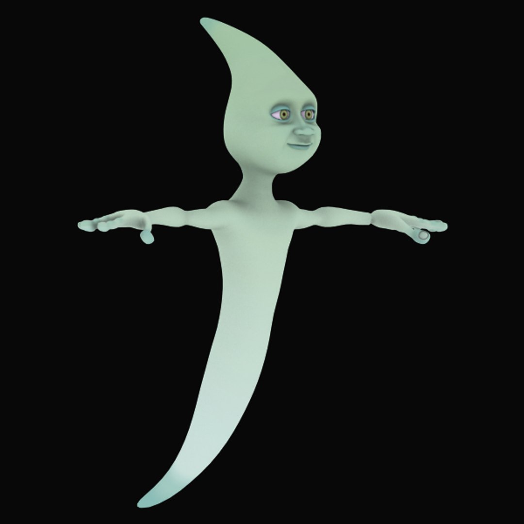 3d model cute ghost