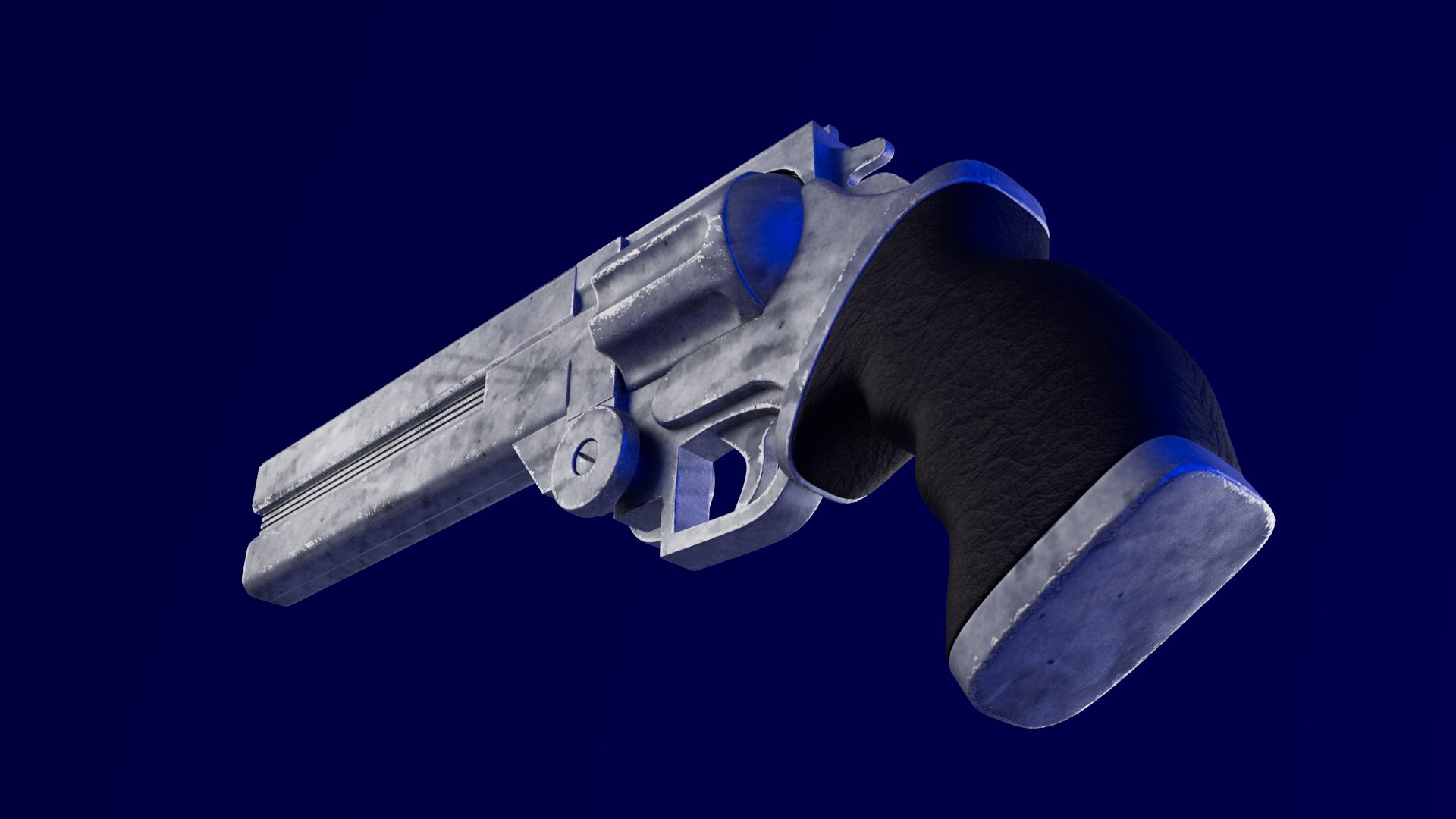 Sci-fi Revolver With A Heavy Steel Serpent Silver Gun Vash The Stampede ...