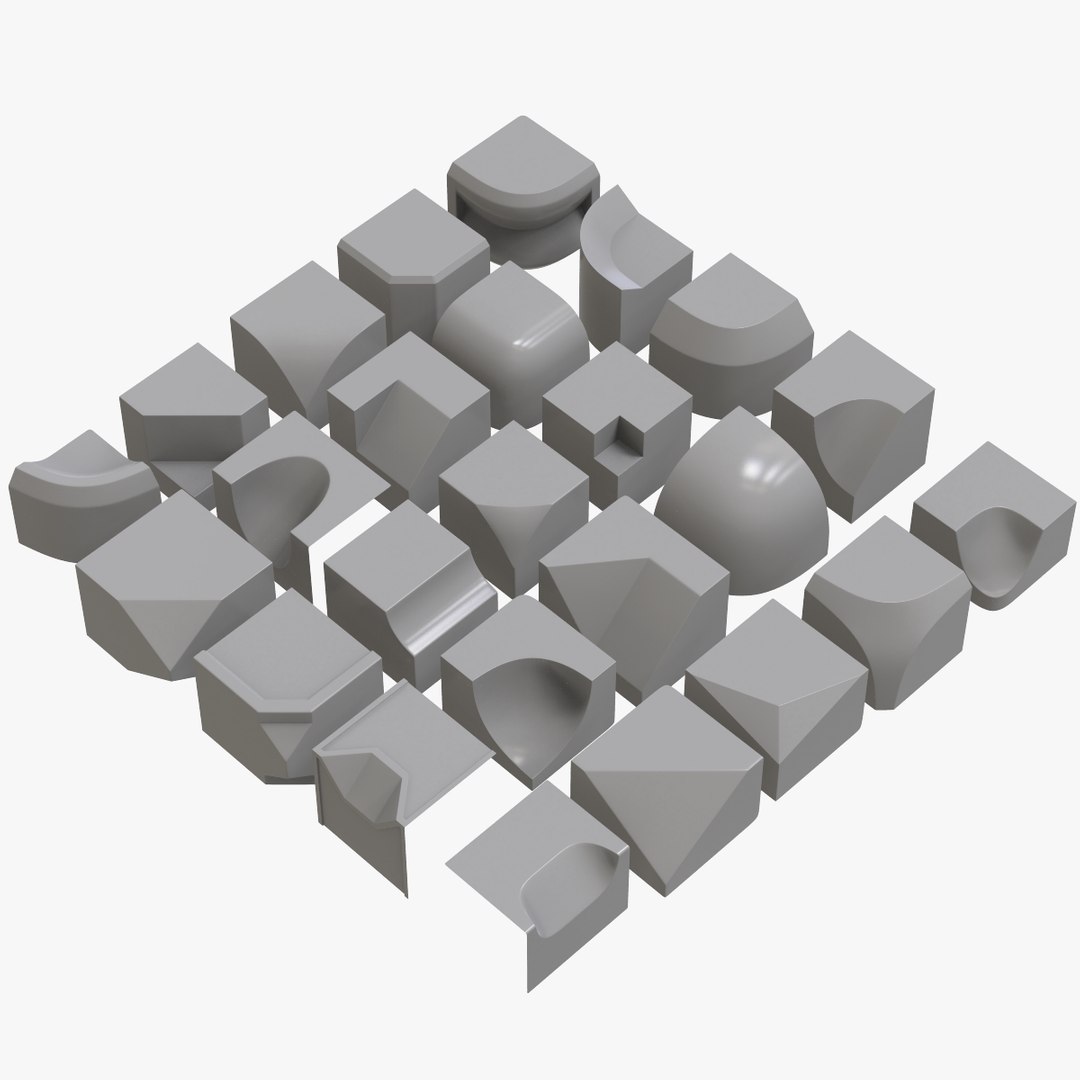 Corners Design Collection model - TurboSquid 2100617