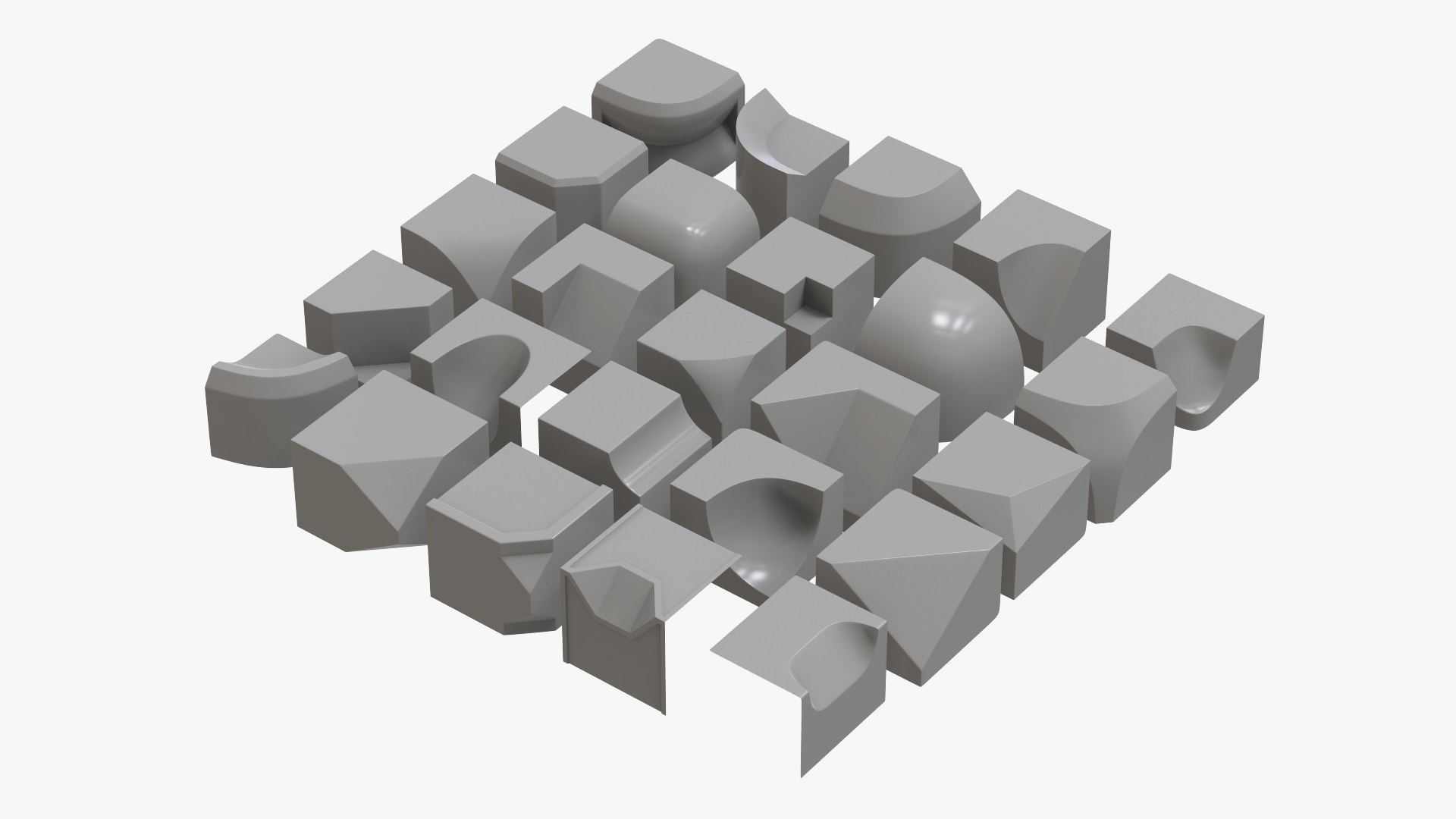 Corners Design Collection Model - TurboSquid 2100617