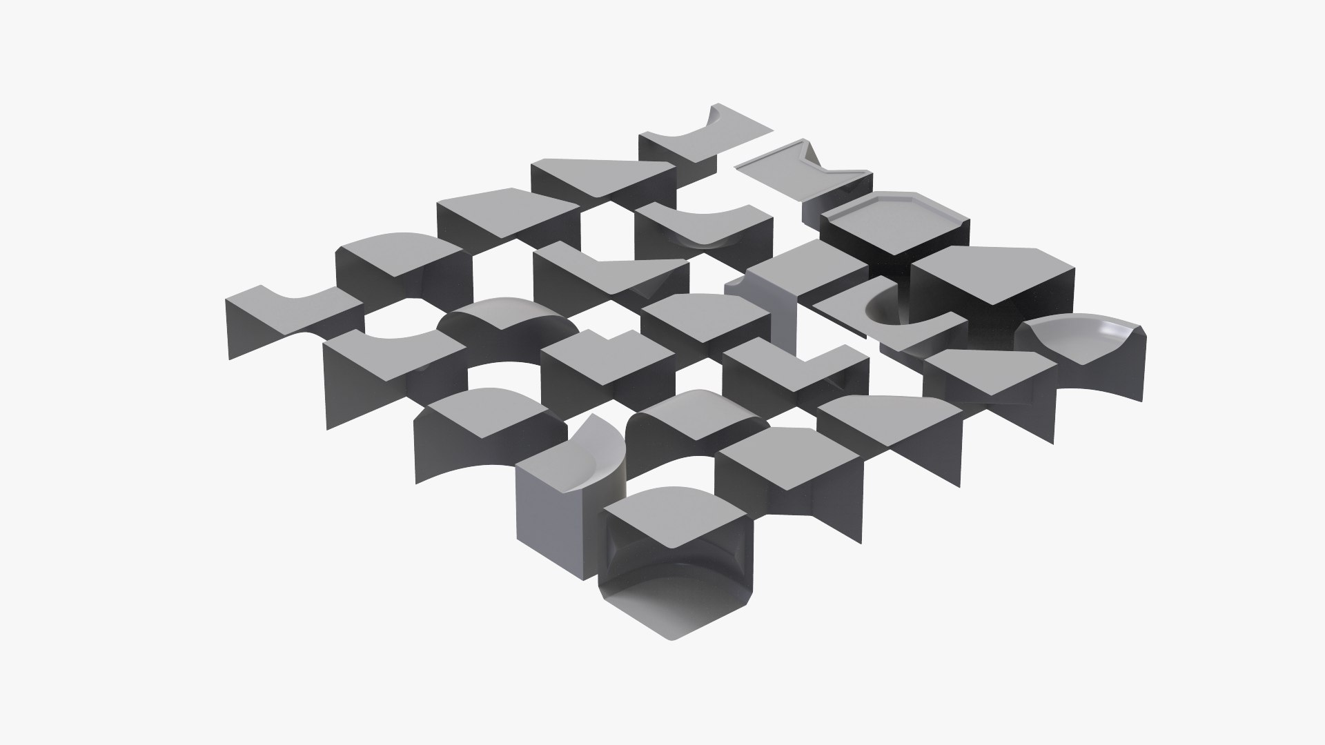 Corners Design Collection Model - TurboSquid 2100617