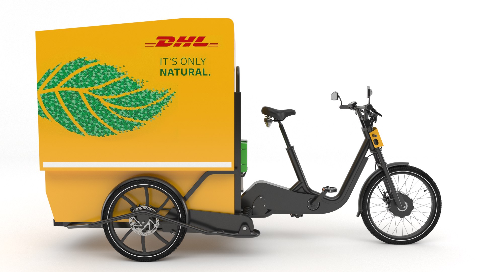 DHL Delivery Bike 3D - TurboSquid 2136346
