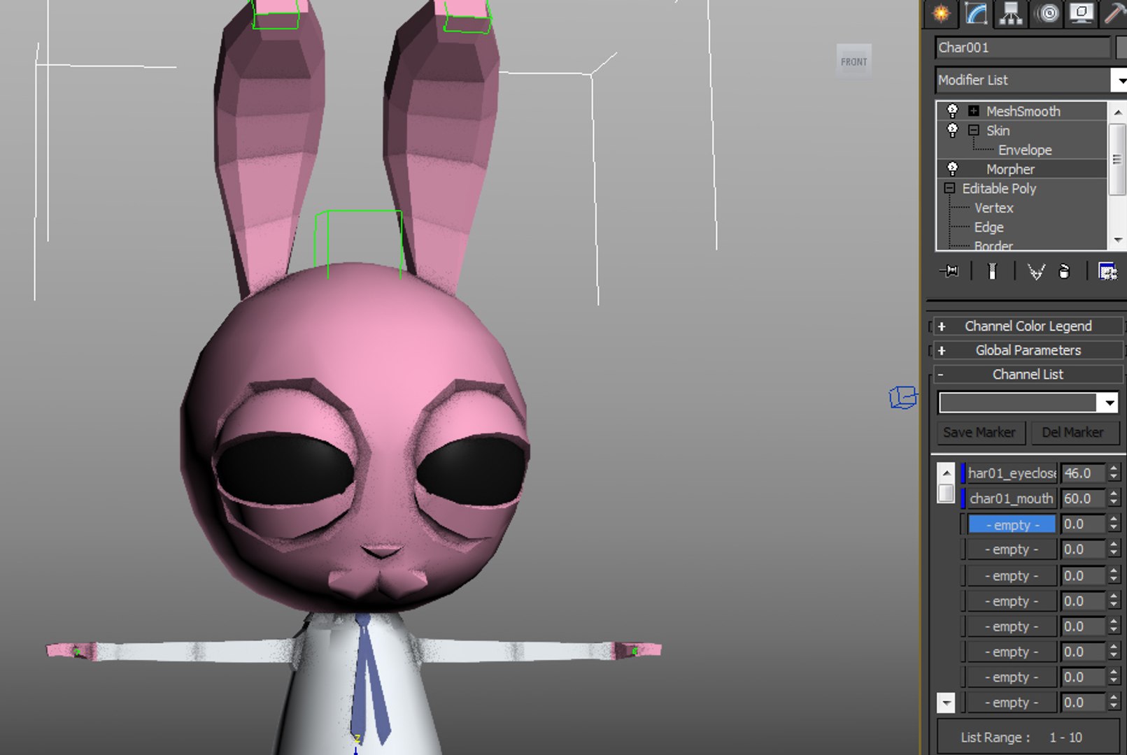 Mr Rabbit Cartoon 3D Model - TurboSquid 1213175