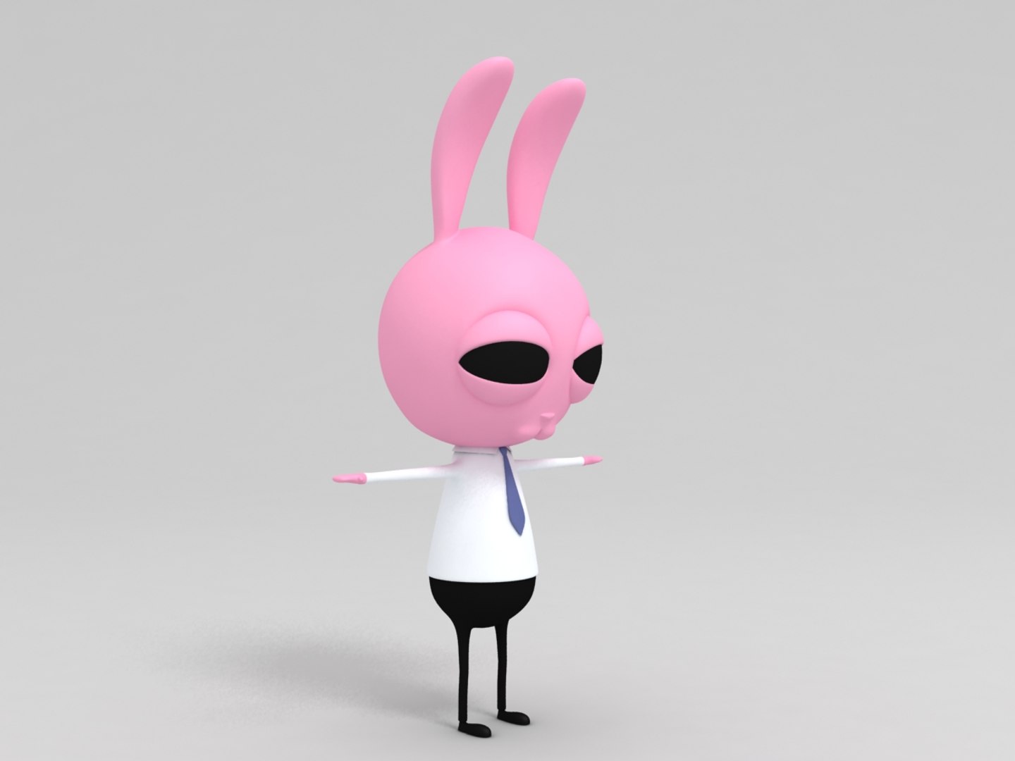 Mr Rabbit Cartoon 3D Model - TurboSquid 1213175
