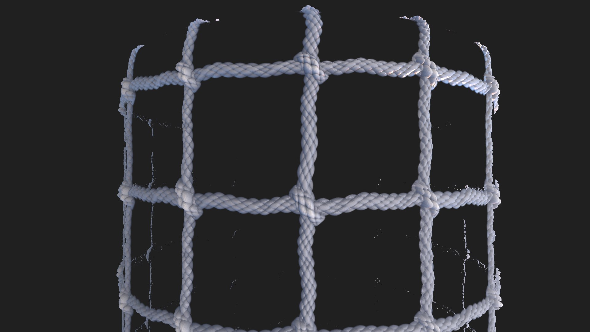 3D Seamless PBR Stylized Customizable Net Material Textures Model ...