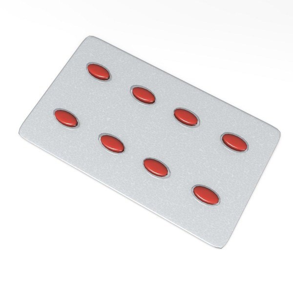 pill plate 3d 3ds