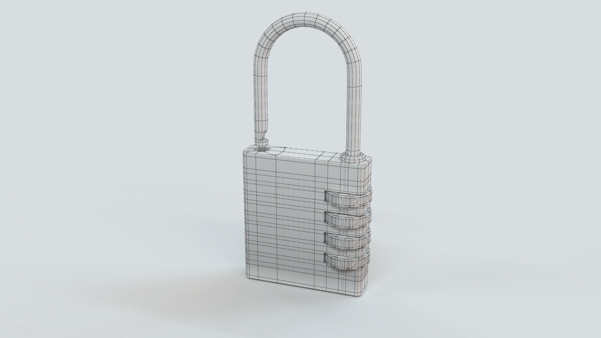 3D Combination Padlock - TurboSquid 1810731