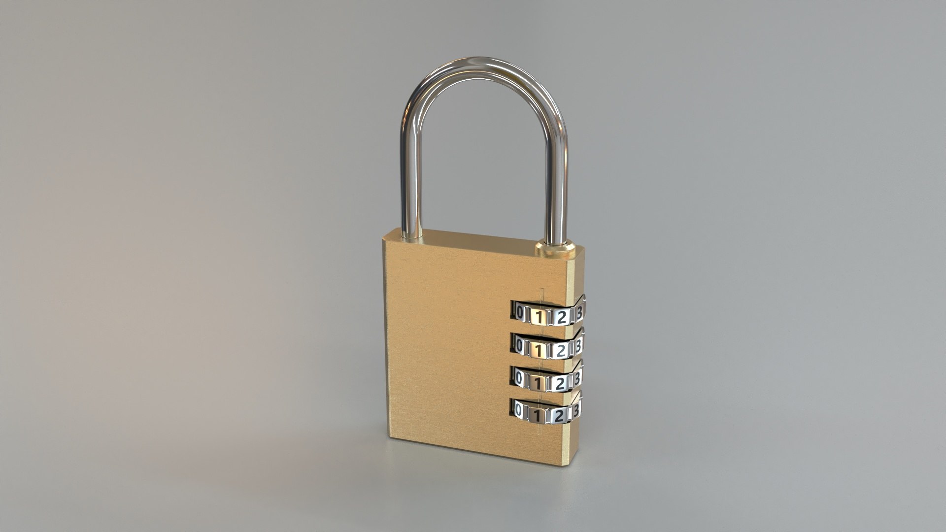 3D Combination Padlock - TurboSquid 1810731