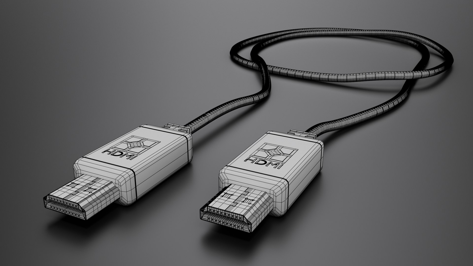 Hdmi Cable 3D Model - TurboSquid 1243621