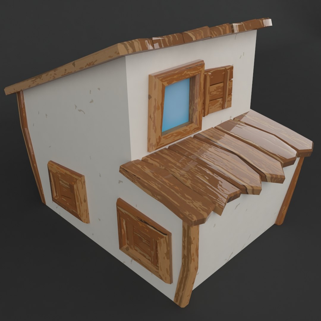 3d model cartoon house