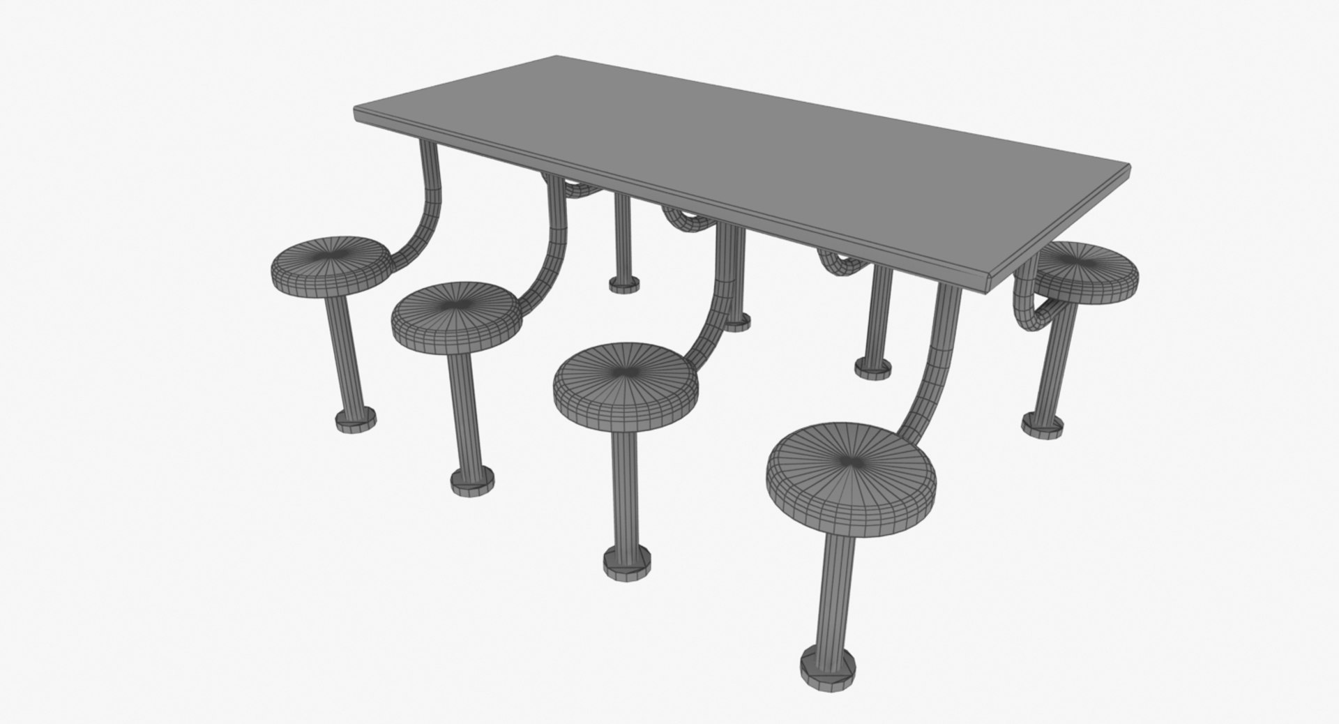 Table Prison 3D Model - TurboSquid 1376720