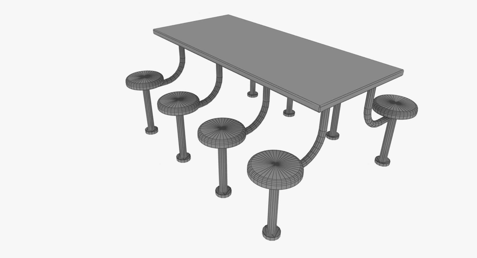 Table Prison 3D Model - TurboSquid 1376720