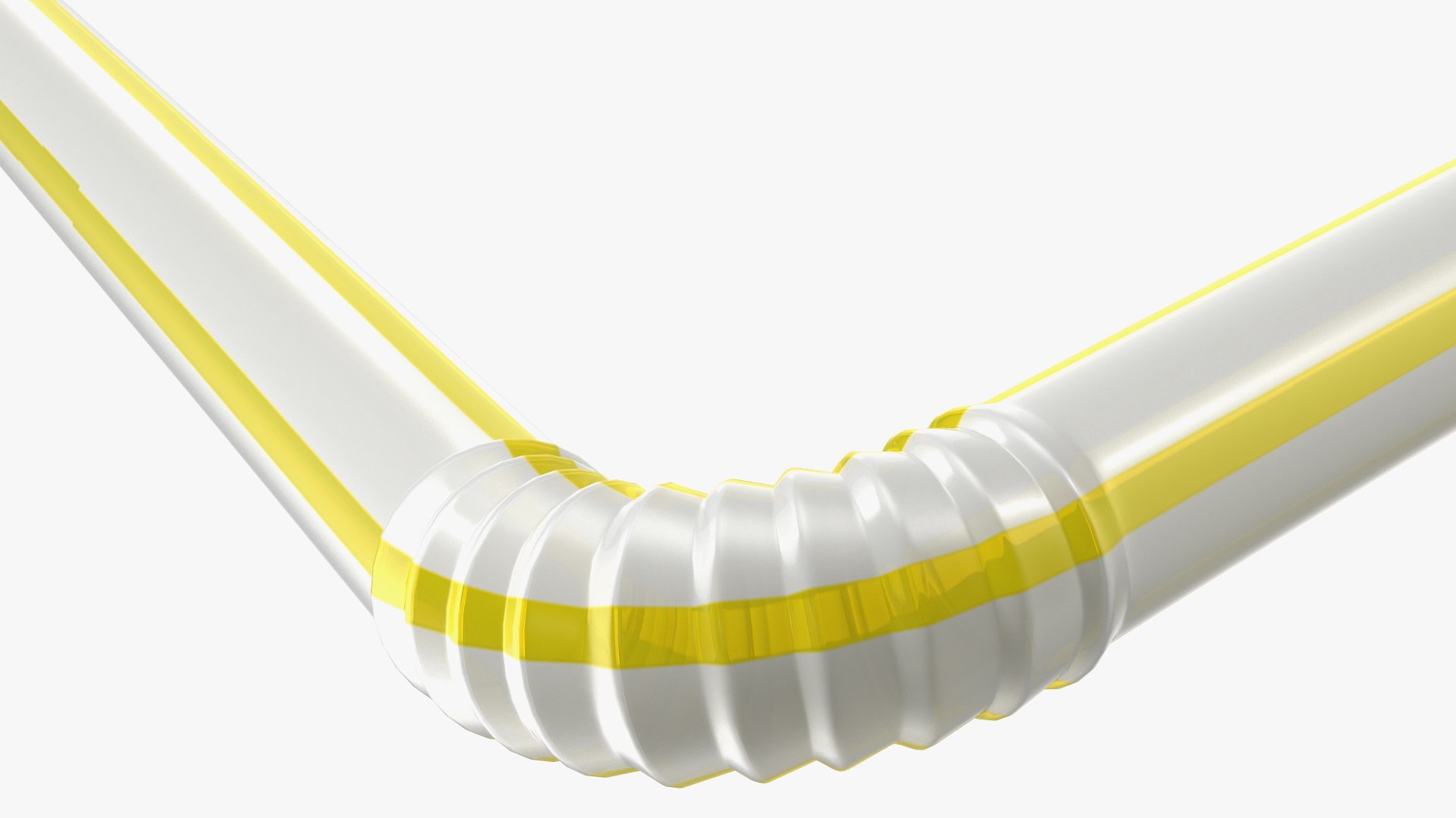 Bendy Plastic Drinking Straw Striped 3D Model - TurboSquid 1799609