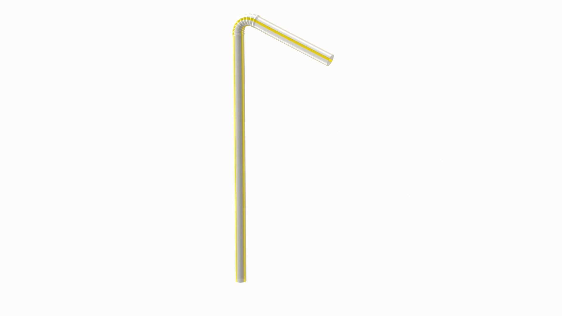 Bendy Plastic Drinking Straw Striped 3D Model - TurboSquid 1799609