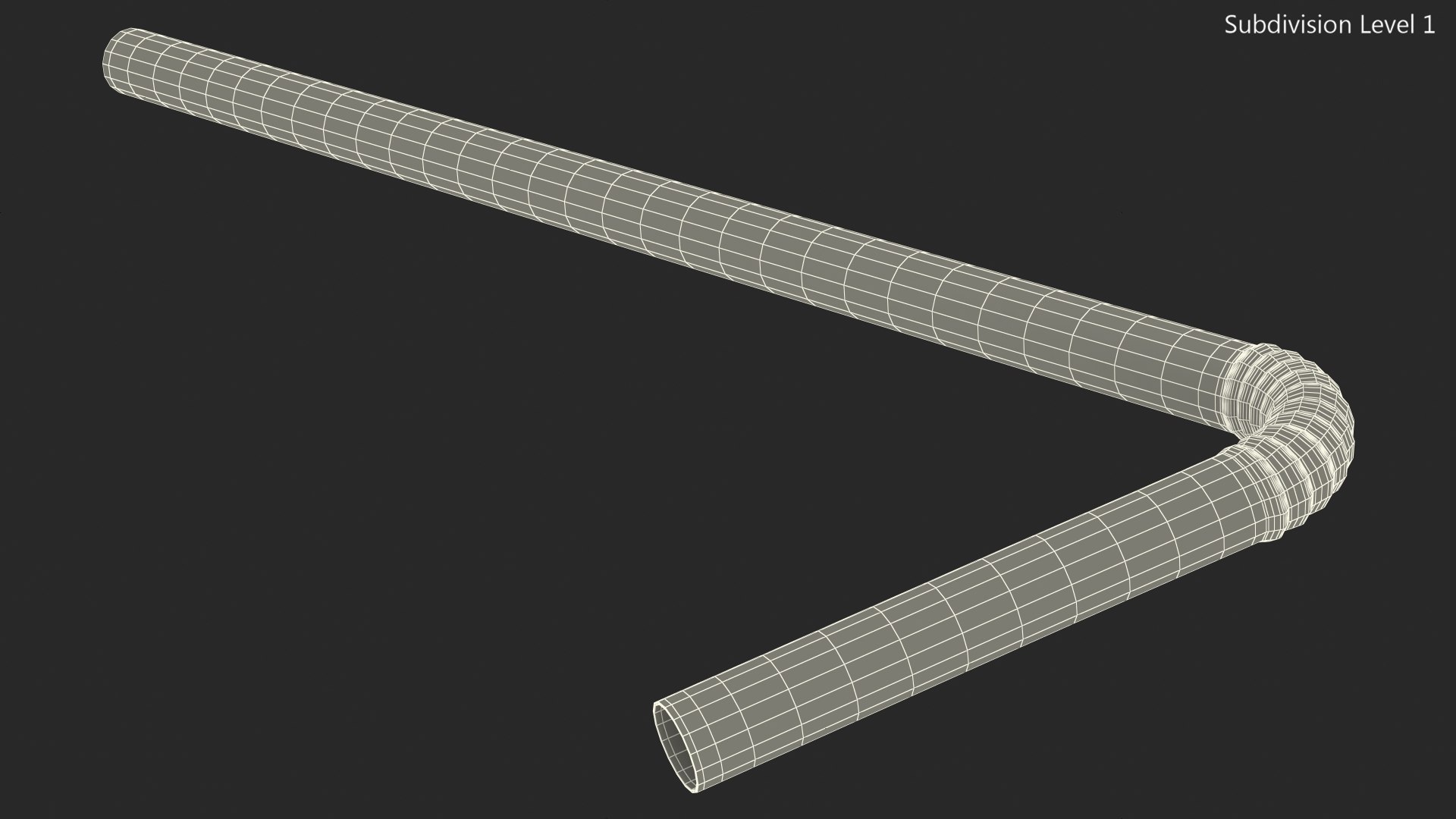 Bendy Plastic Drinking Straw Striped 3D model - TurboSquid 1799609