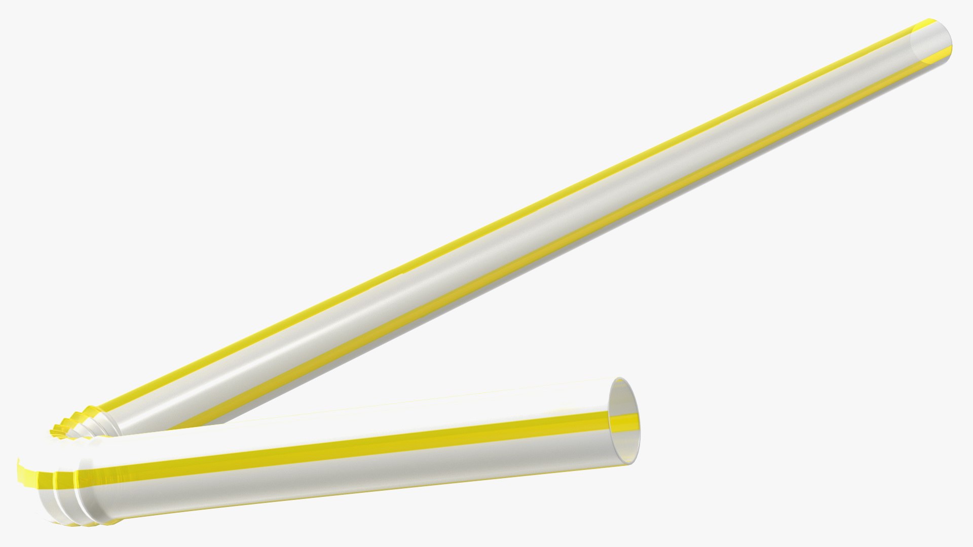 Bendy Plastic Drinking Straw Striped 3D Model - TurboSquid 1799609