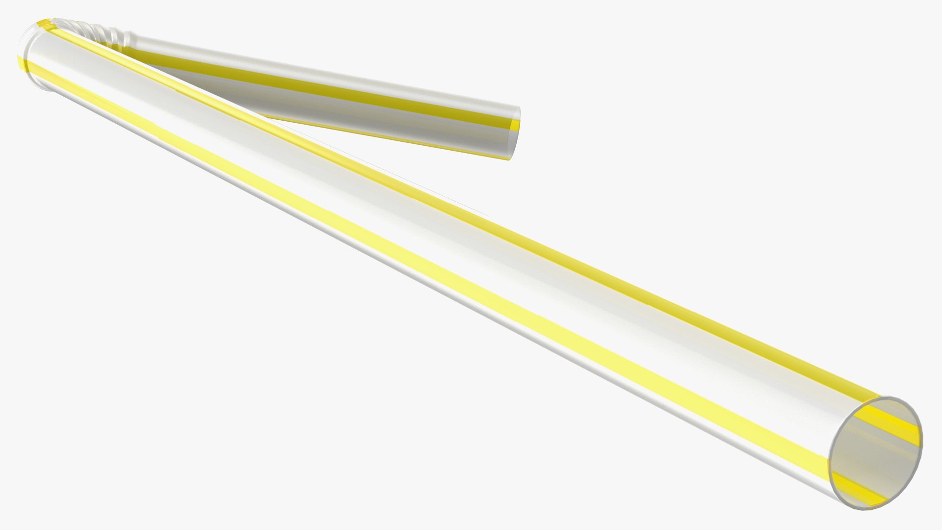 Bendy Plastic Drinking Straw Striped 3D Model - TurboSquid 1799609
