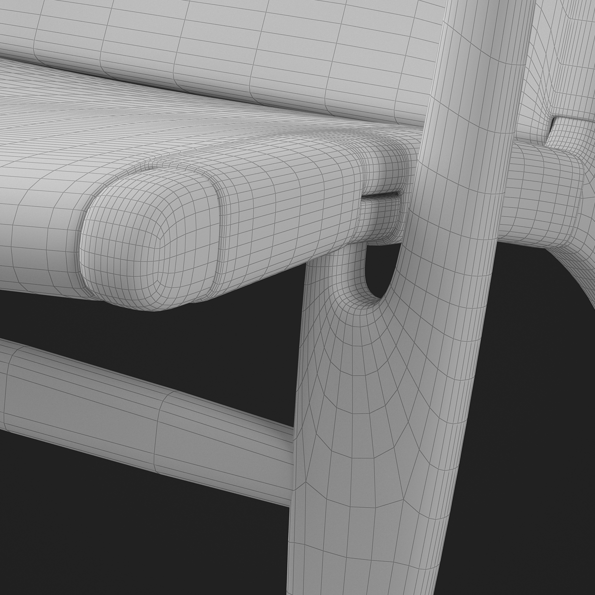 3d chair hans j wegner model
