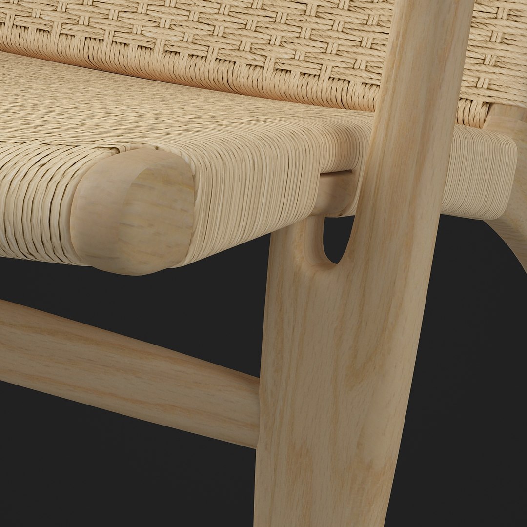 3d Chair Hans J Wegner Model