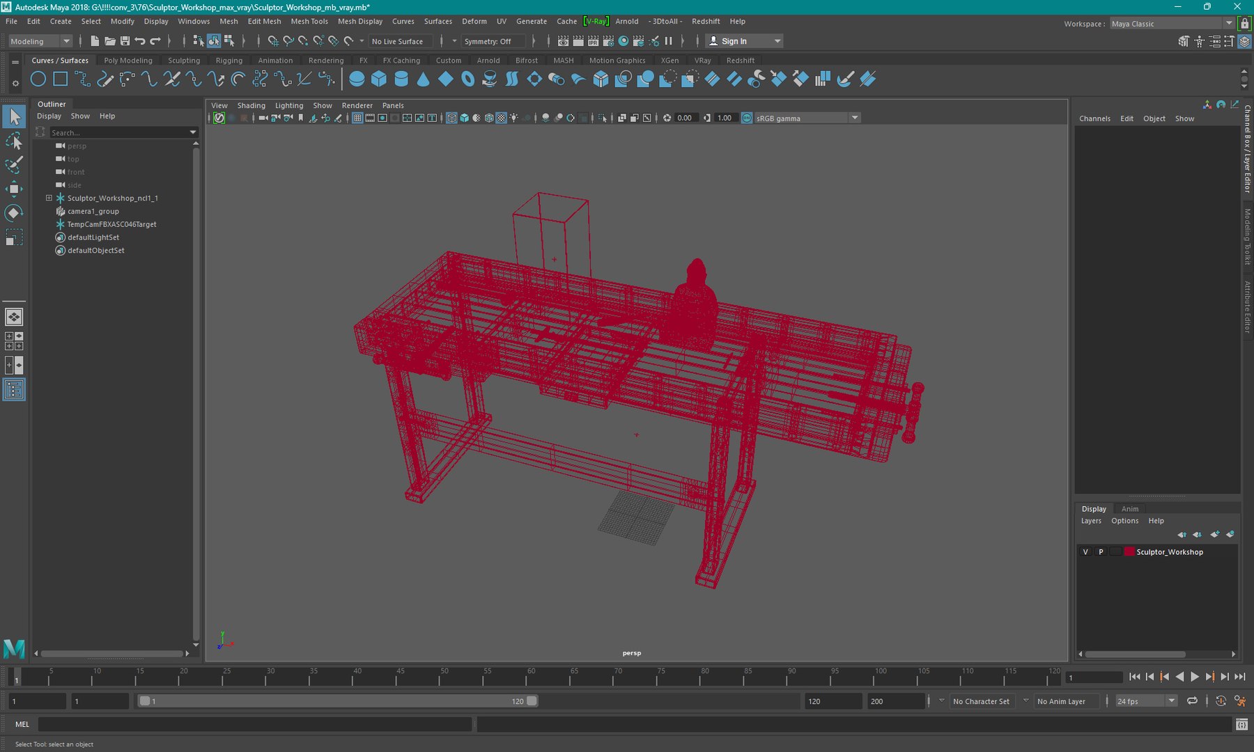 Sculptor Workshop 3D Model - TurboSquid 2387146