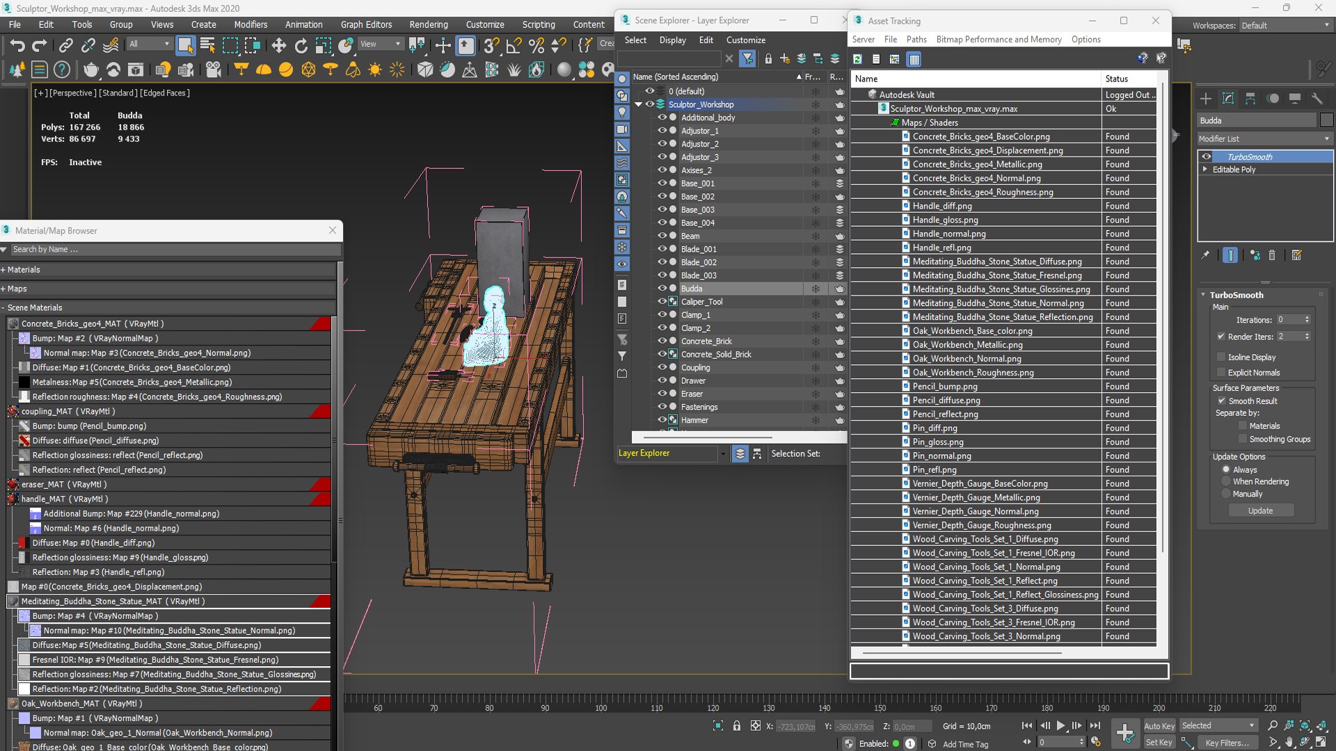 Sculptor Workshop 3D Model - TurboSquid 2387146