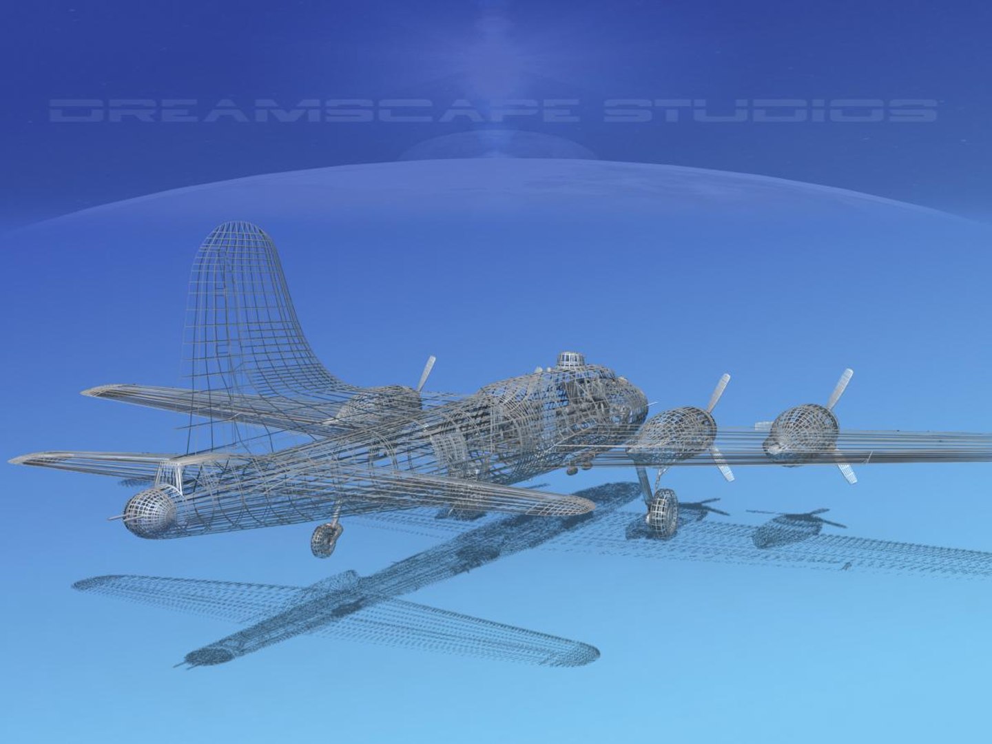 3ds B-17 Boeing Flying Fortress