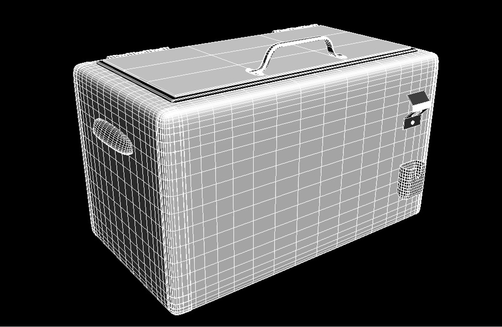 3d Model Vintage Cool Box