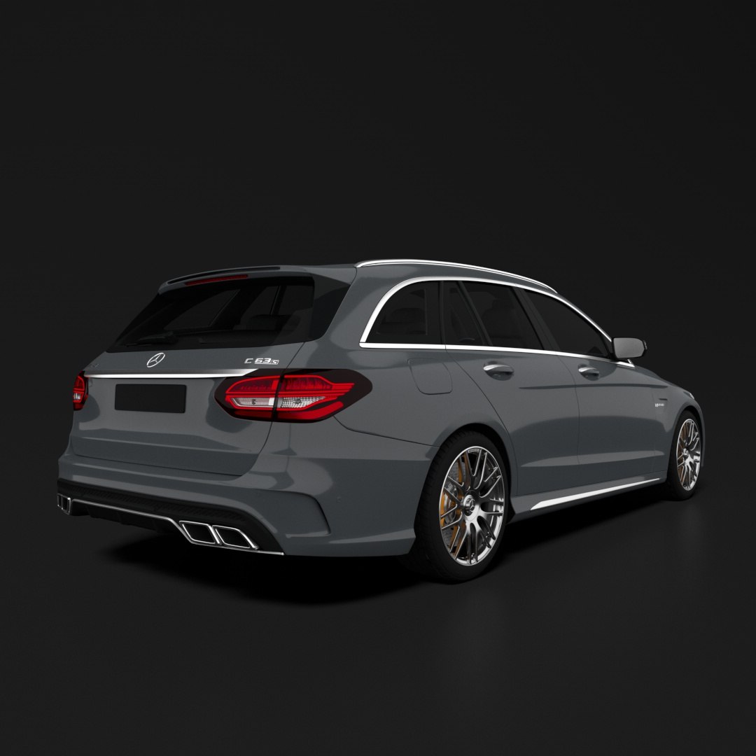 3D Mercedes-Benz C63 S Estate - TurboSquid 2352551