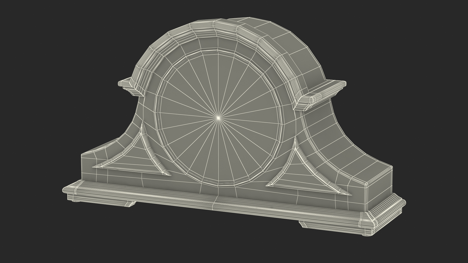 Antique Mantel Clock Brown 3D - TurboSquid 1789470