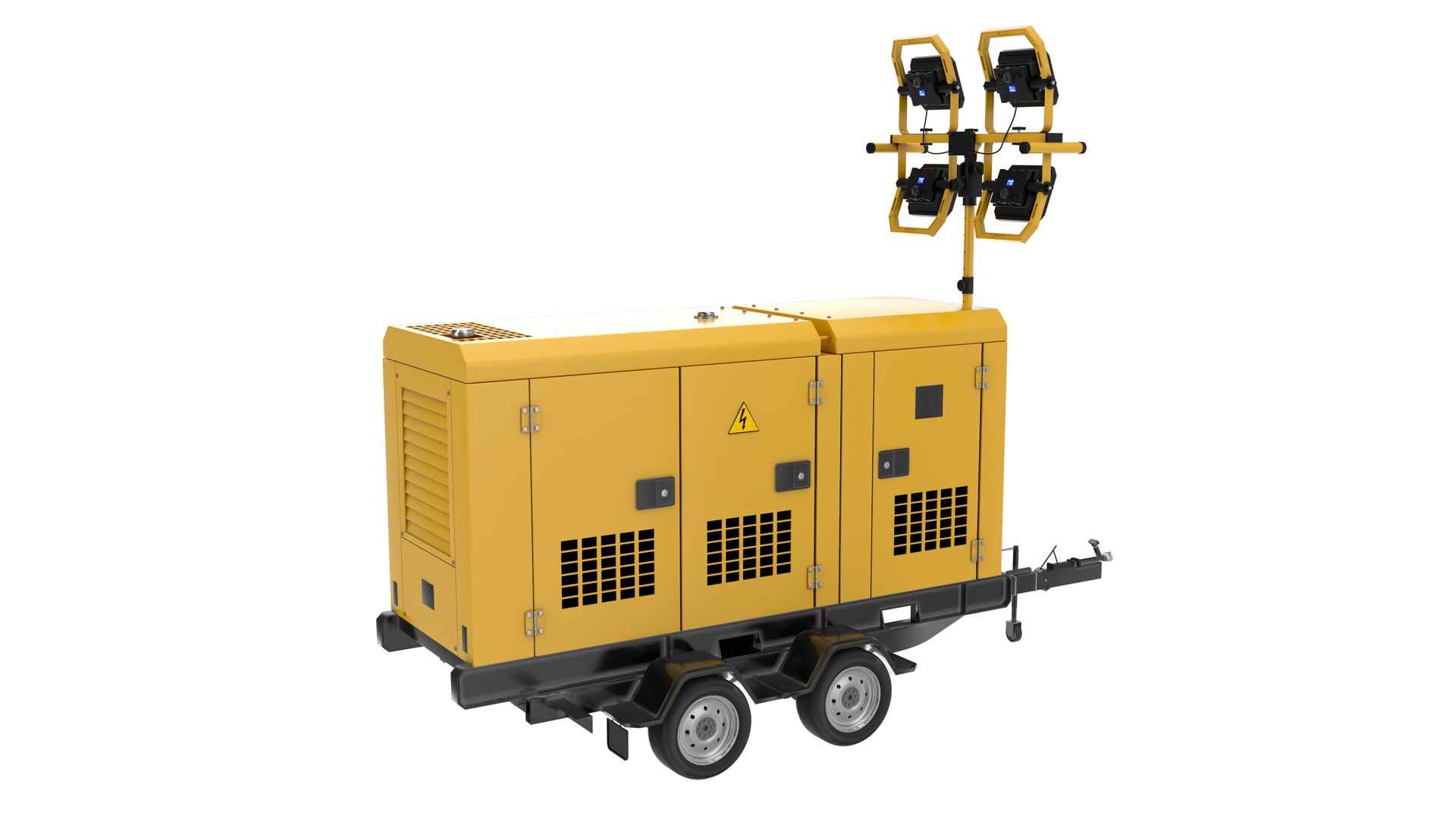 Mobile Construction Light 2 Model - TurboSquid 2257729