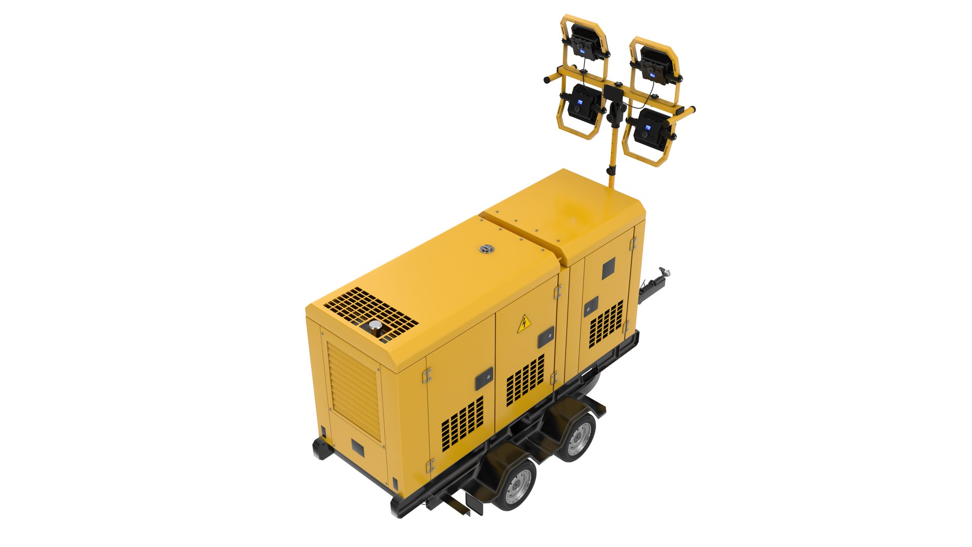 Mobile Construction Light 2 Model - TurboSquid 2257729