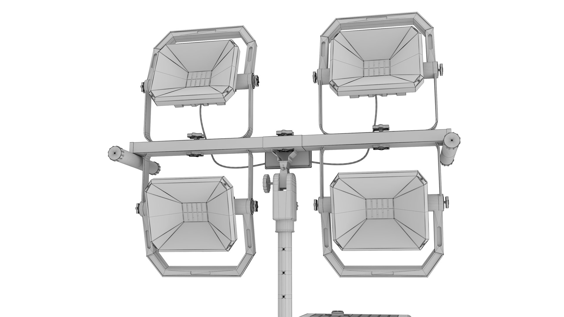 Mobile Construction Light 2 Model - TurboSquid 2257729