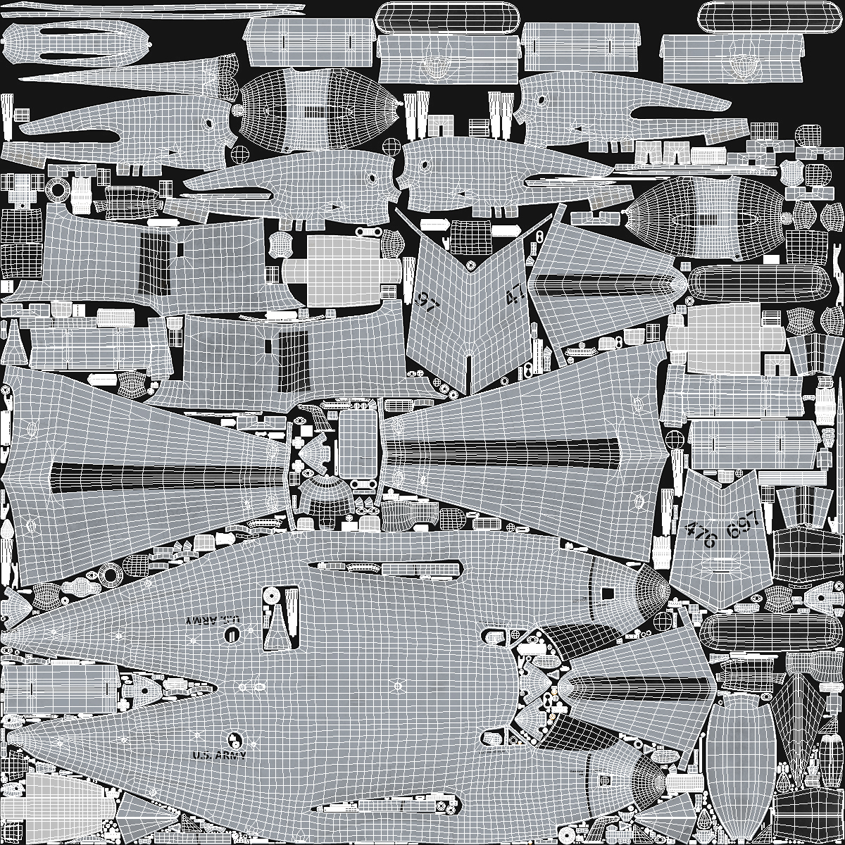 3D model beechcraft rc12x guardrail army - TurboSquid 1571812