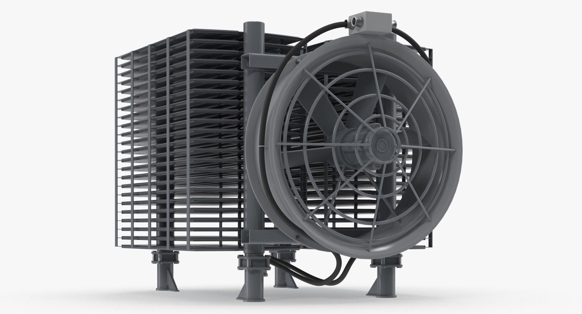 3D industrial radiator fan - TurboSquid 1307303