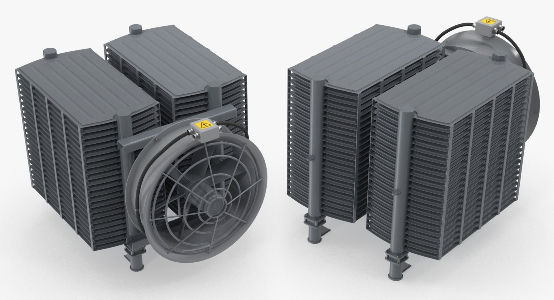 3D Industrial Radiator Fan - TurboSquid 1307303