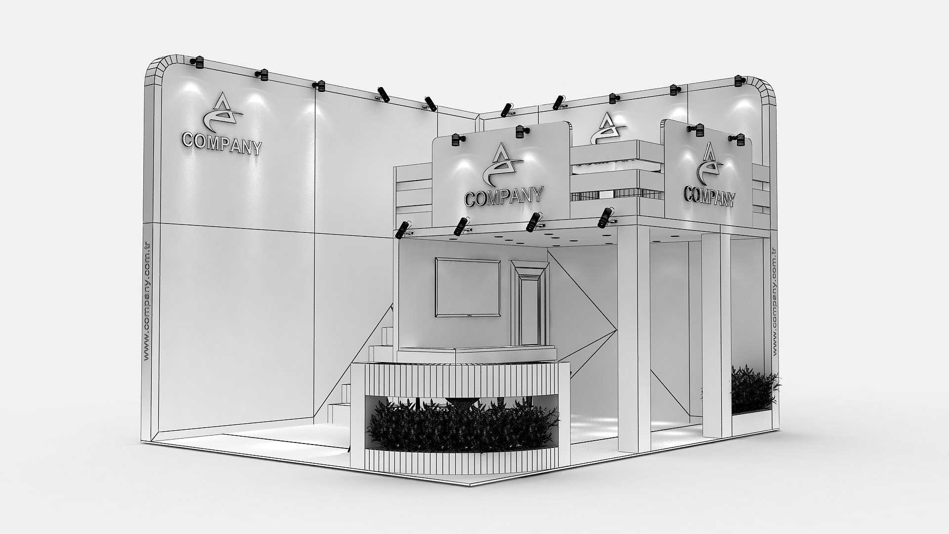 Free 3D Model Exhibition Stand 5X6 - TurboSquid 2110222