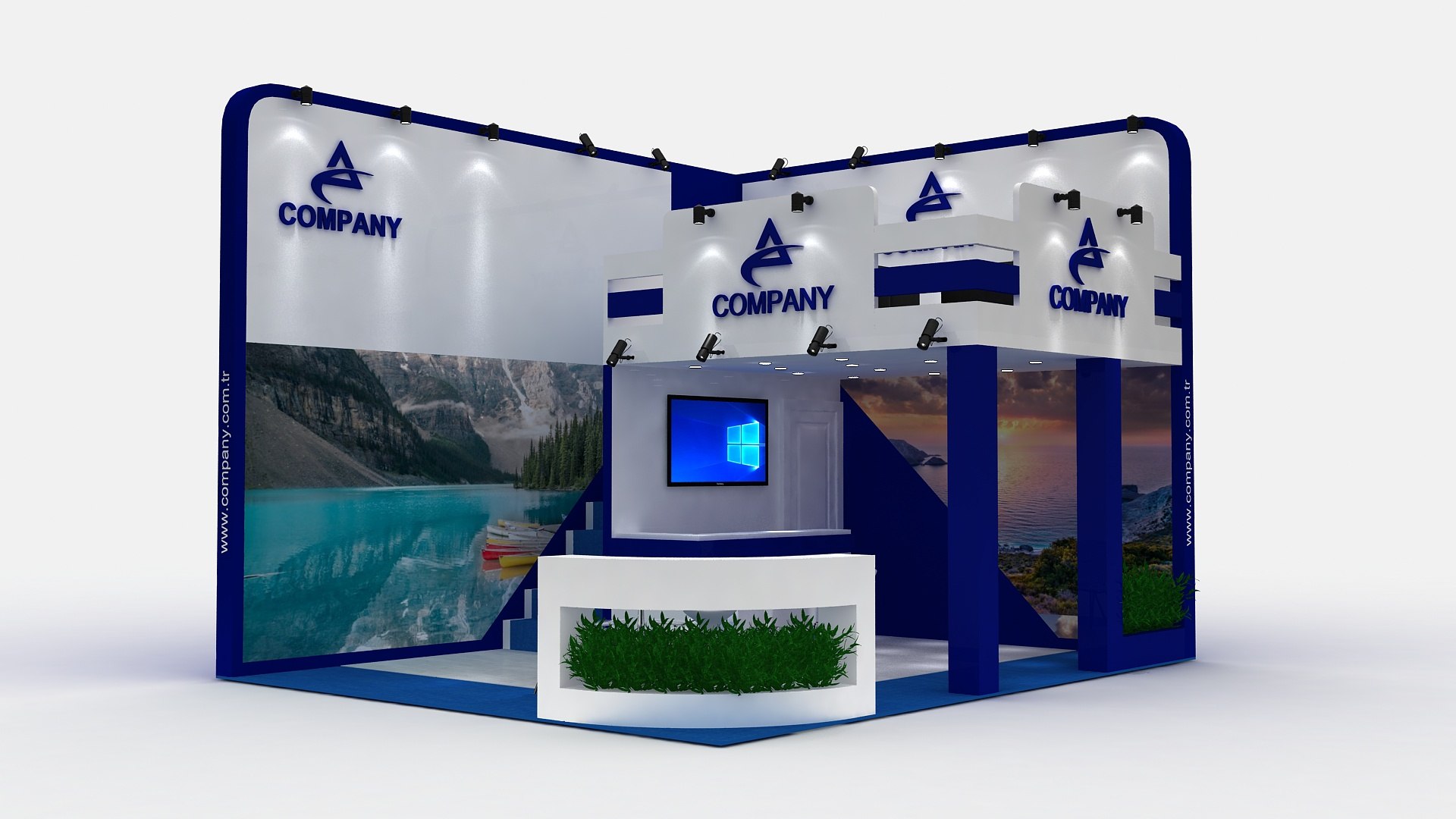 Free 3D Model Exhibition Stand 5X6 - TurboSquid 2110222