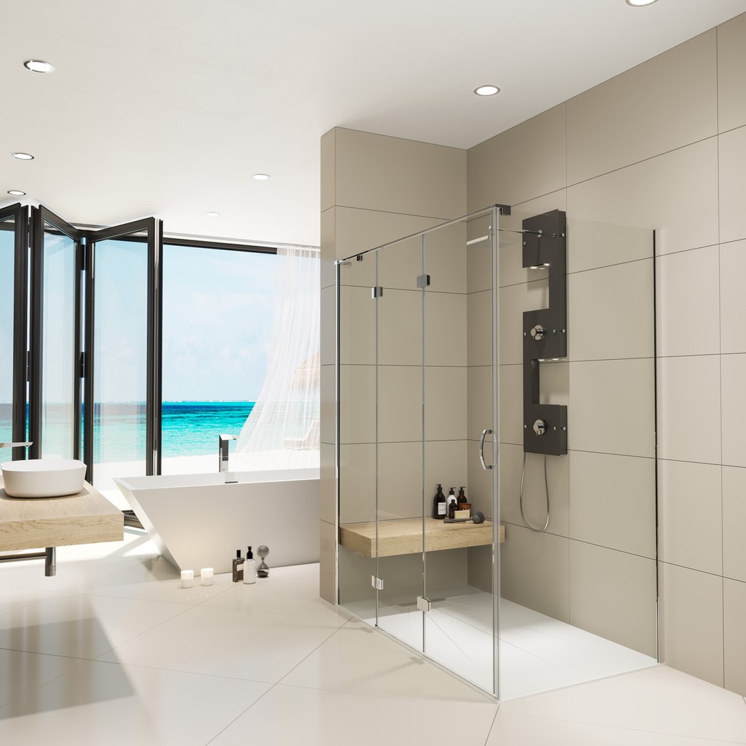 3D Shower - TurboSquid 1327137