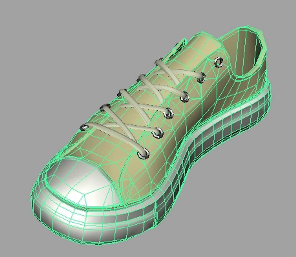 maya shoe modeled