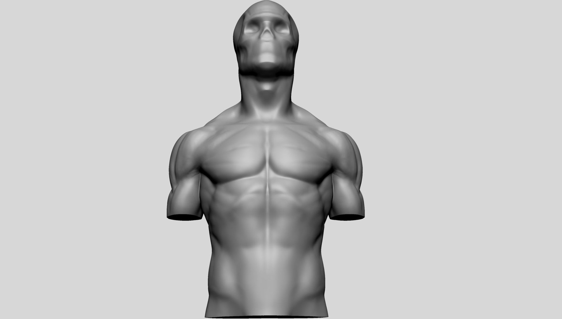 Male Upper Body For 3DPrint 3D Model - TurboSquid 2198880