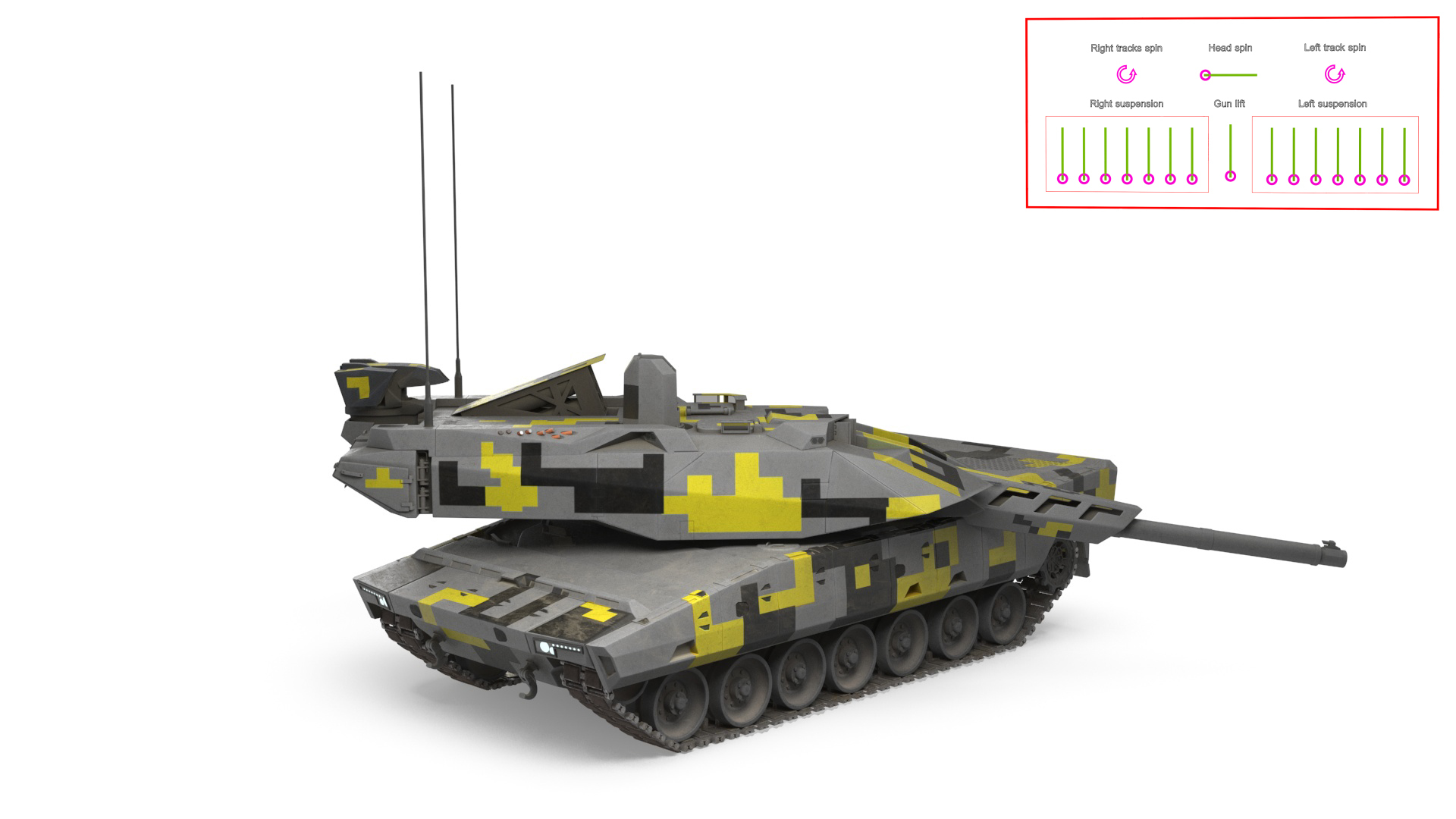 3D Next Gen German MBT Rigged Model - TurboSquid 2198715