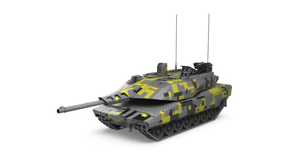 modelo 3d MBT alemán de próxima generación equipado - TurboSquid 2198715